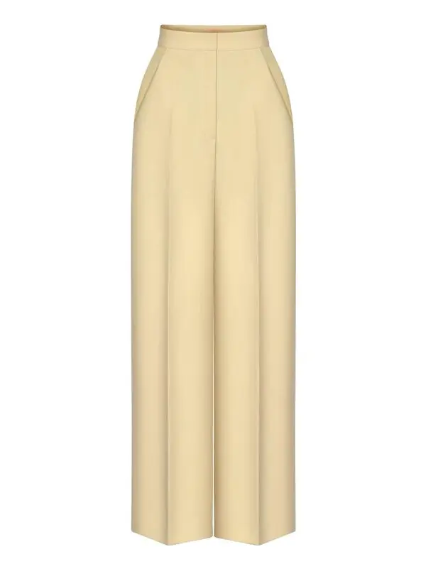 ELSAVA Elasva Milky Pleated Trousers - Yellow