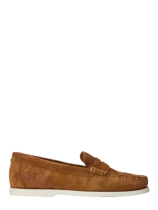 Polo Ralph Lauren Merton Suede Penny Loafers - Brown