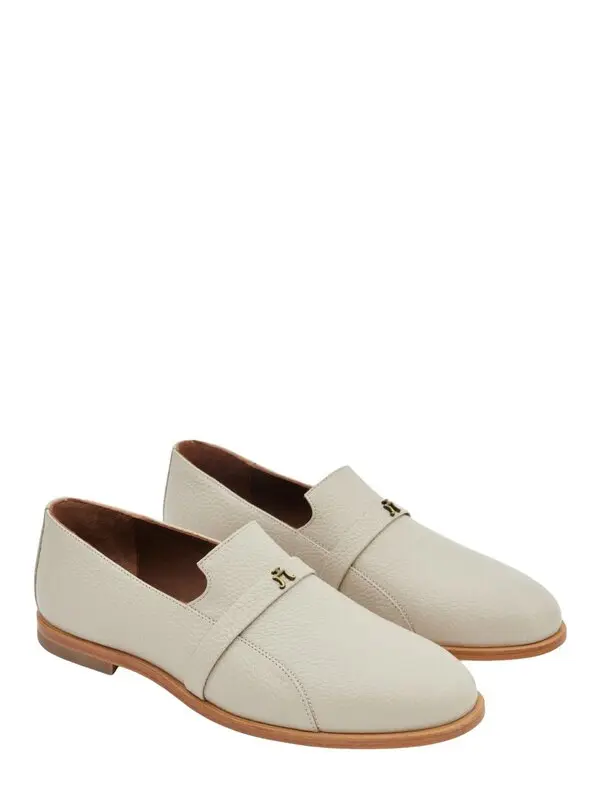 JANIK ATELIER Handcrafted Leather Loafers - White