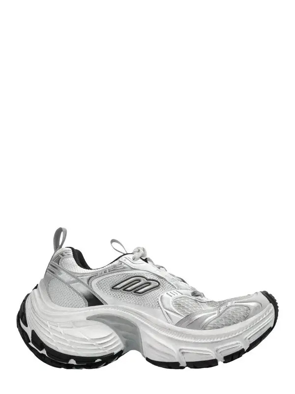 Balenciaga Logo Plaque Chunky Sole Sneakers - Grey