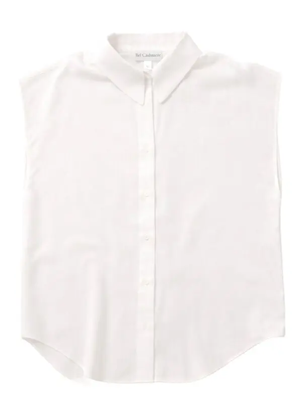 BEL CASHMERE Flavia Silk Blouse - White