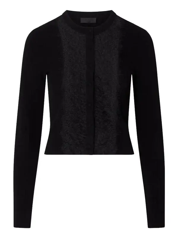 Liu Jo Cardigan With Lace Insert - Black