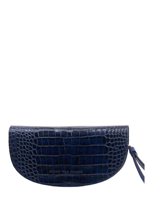HESTER VAN EEGHEN Mezza Luna M Croco Navy - Blue