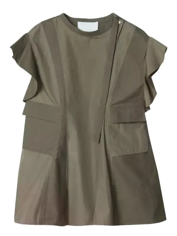 3.1 Phillip Lim Ruffled Sleeve Blouse - Green