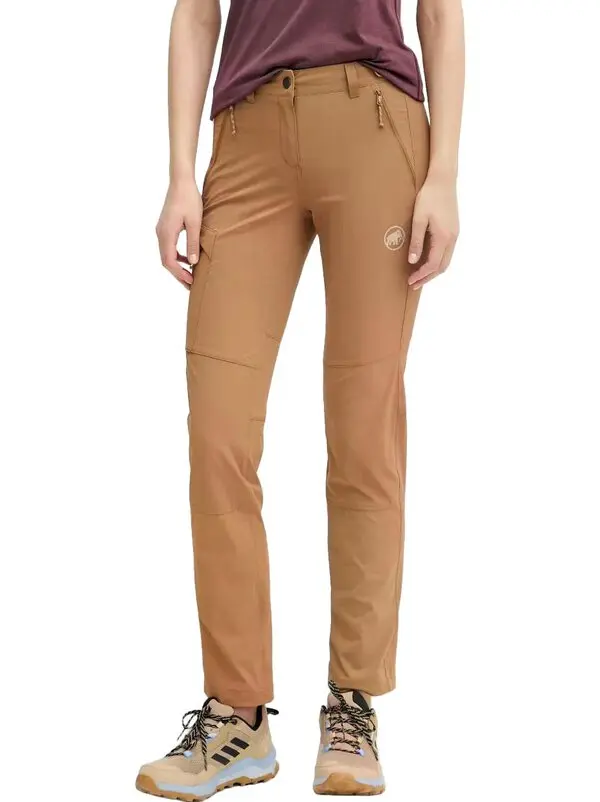 MAMMUT Runbold Iv Logo-print Panelled Trousers - Brown