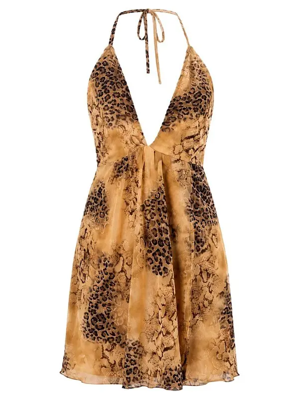 CHIARELLA Neutrals Annia Mini Dress - Beige