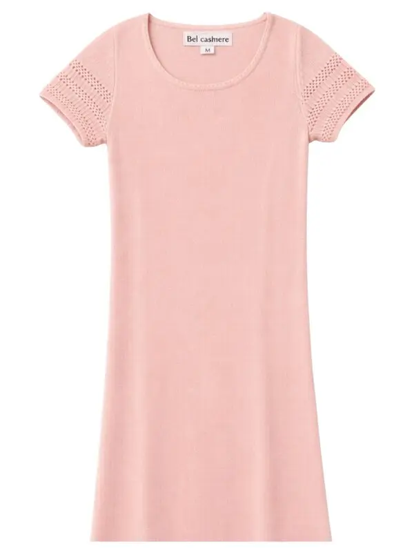 BEL CASHMERE Silk And Cashmere Knit Dress - Pink
