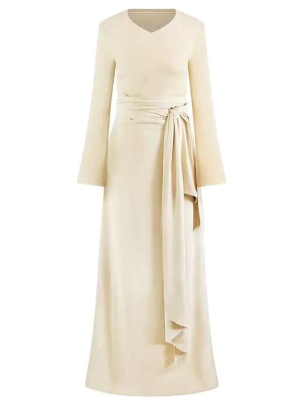 RAYAN The Tie Dress Butter - Yellow