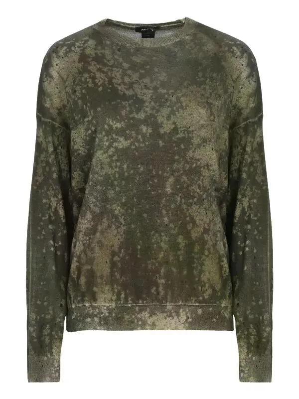 Avant Toi Mottled Effect Sweater - Green
