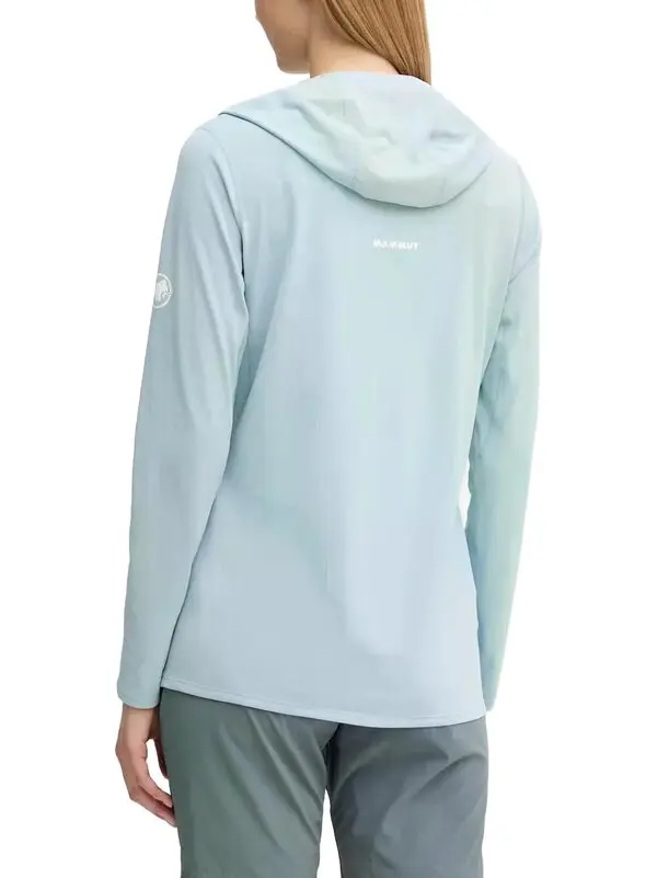 MAMMUT Performance Hoodie With Logo Print - Blue