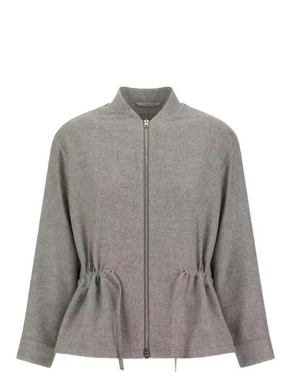 Herno Drawstring-waist Parka Coat - Grey