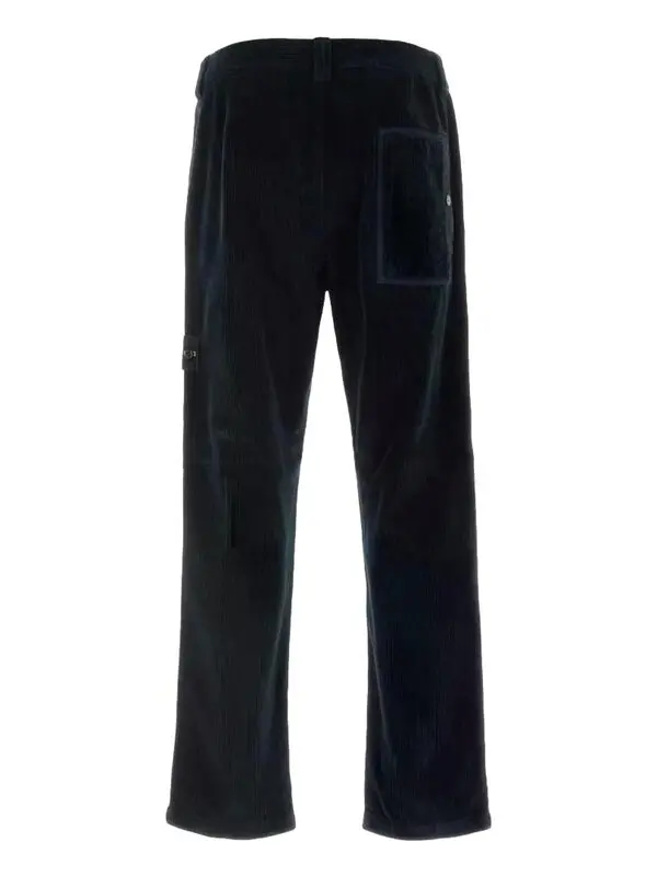 Stone Island 3100059 Organic Cotton Corduroy Chino Pants - Blue