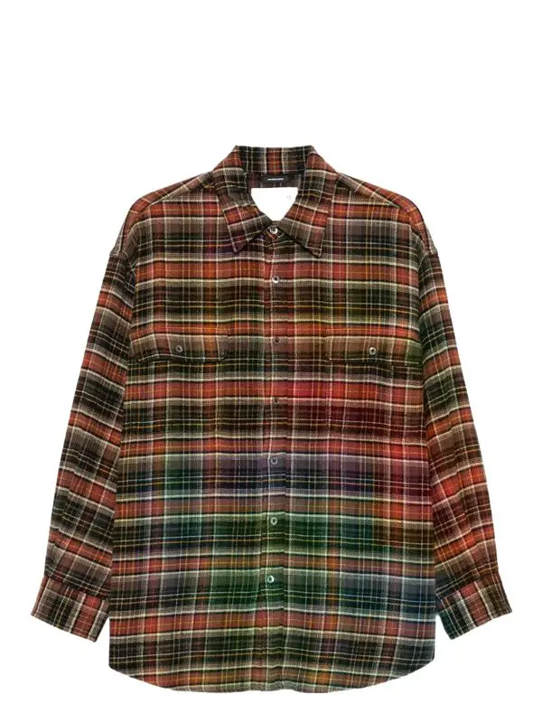 R13 Plaid Button-down Shirt - Black