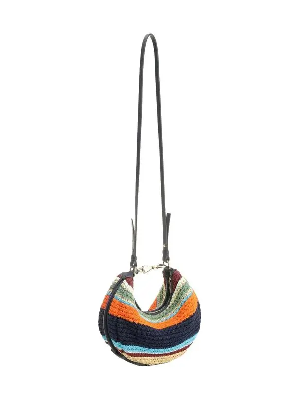 Fendi Striped Crochet Mini Bag - Blue