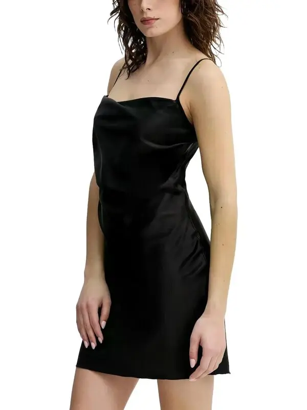 Nanushka Cowl Neck Mini Dress - Black