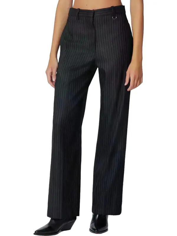 Isabel Marant Étoile Pinstriped Tailored Trousers - Black