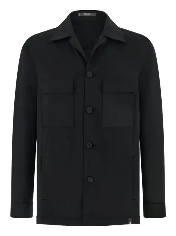 Boggi Milano B Tech Shirt Jacket - Black