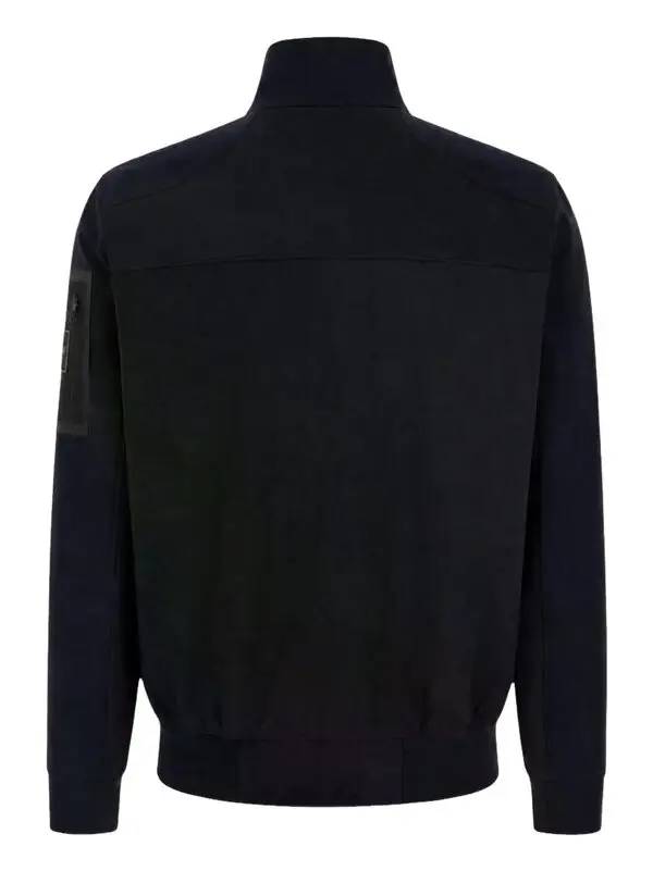 Hugo Logo Patch Zip-up Jacket - Blue