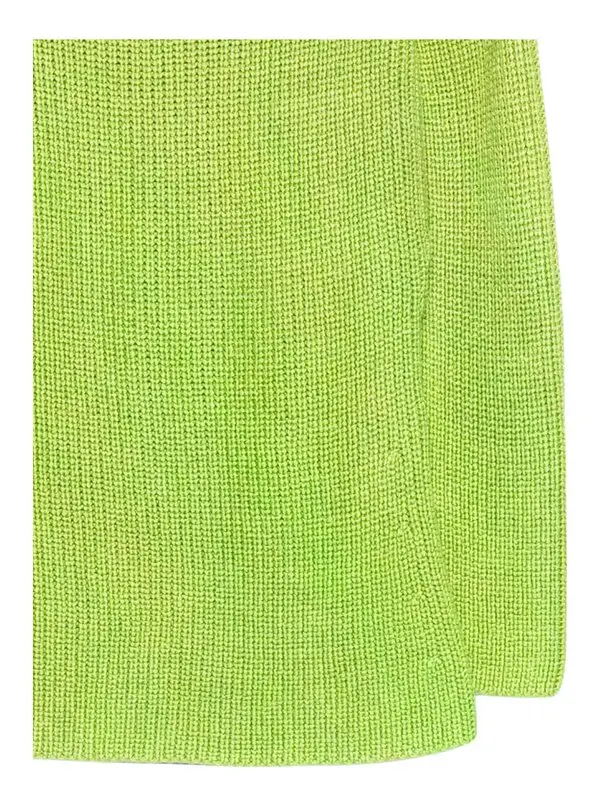 Celine 2000s Ribbed Knit Boat-neck Sweater - Green
