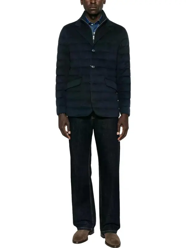 Herno Layered-effect Padded Jacket - Blue