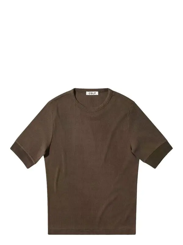 CDLP Ribbed-knit Short-sleeve T-shirt - Brown