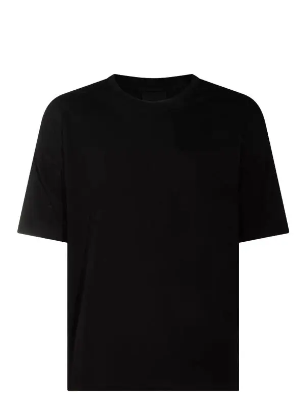 THOM KROM Slash Logo-embroidered T-shirt - Black