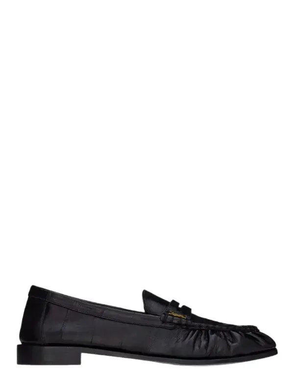 Saint Laurent Le Loafers Supple Eel Loafers - Black