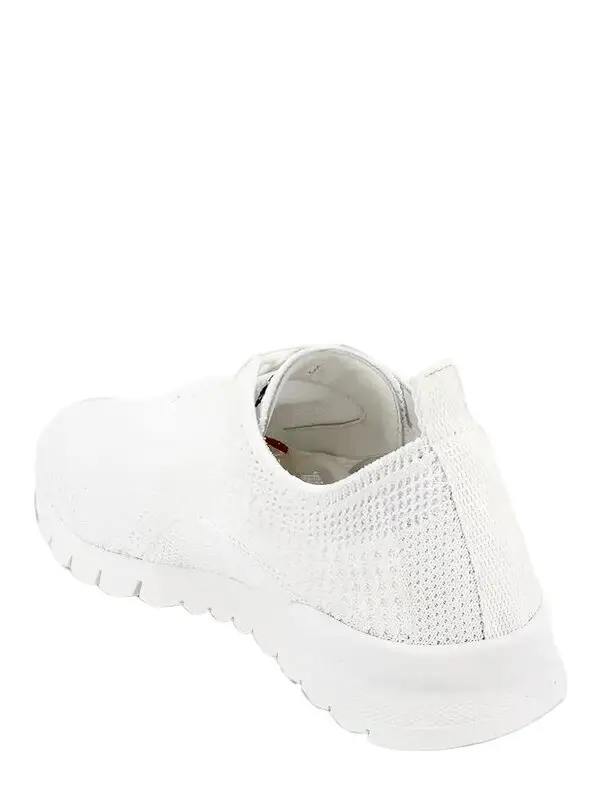 Kiton Knit Lace-up Sneakers - White