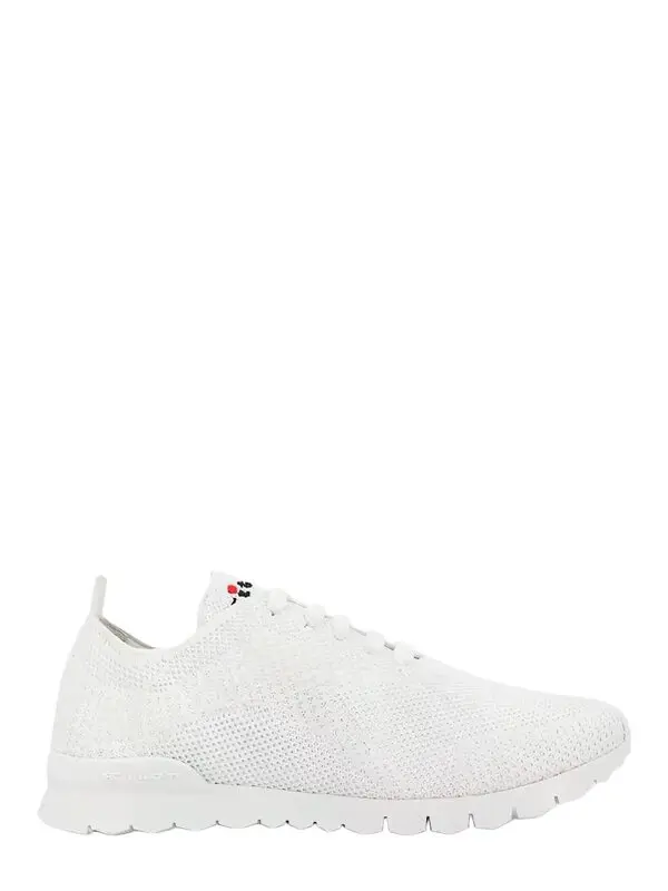 Kiton Knit Lace-up Sneakers - White