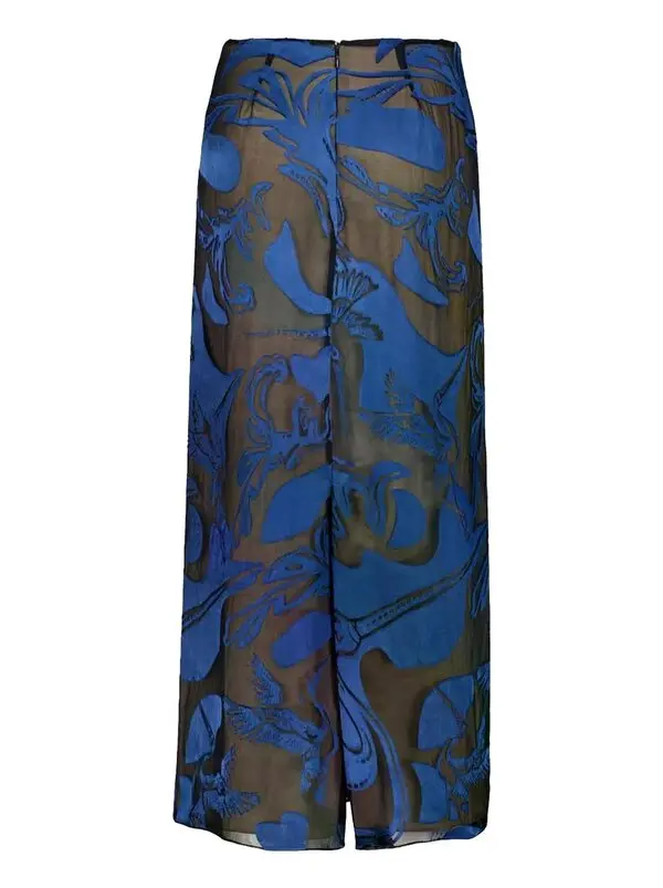 PAULA Devoré Skirt - Grey