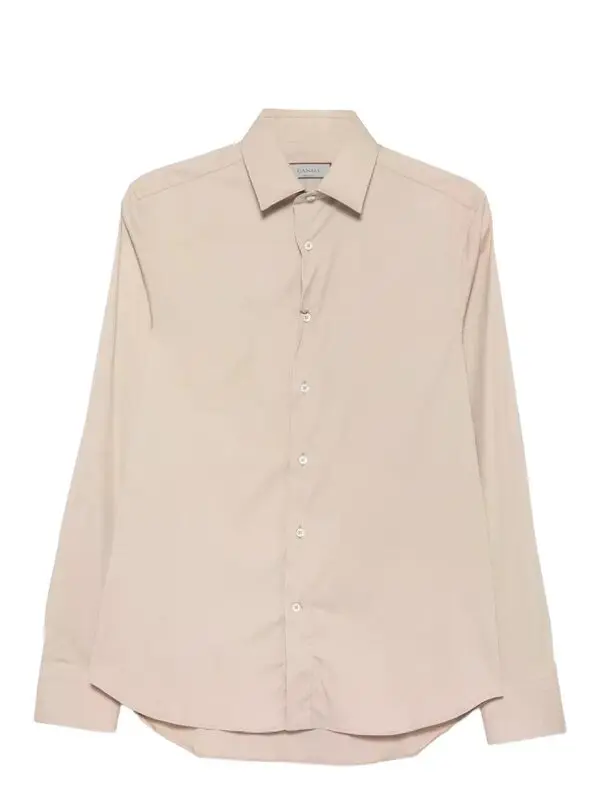 Canali Long-sleeve Button-up Shirt - Neutrals