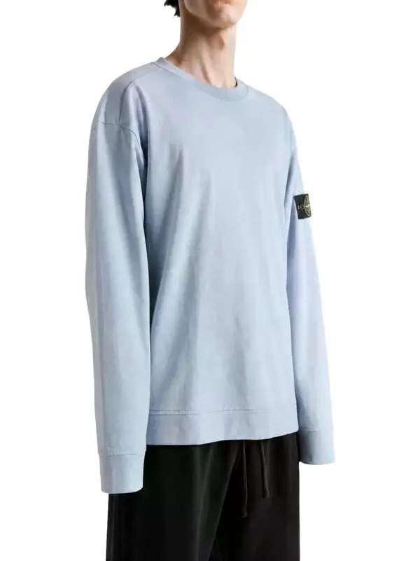 Stone Island Heavy Organic Cotton Jersey Sweatshirt - Blue