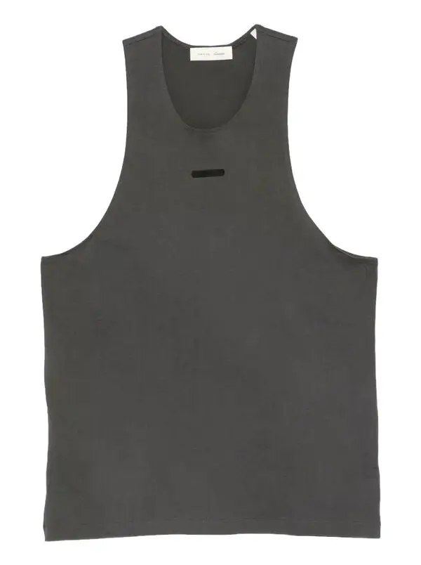 Fear Of God Logo-patch Tank Top - Grey