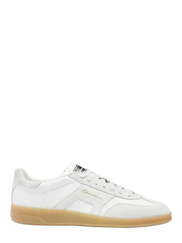 Santoni Dbs Oly Leather Sneakers - White