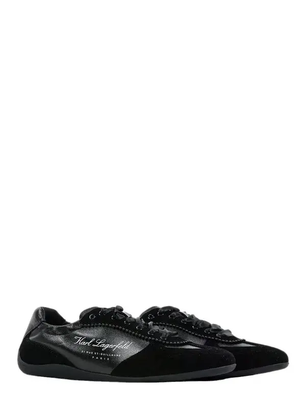 Karl Lagerfeld Altia Panelled Sneakers - Black