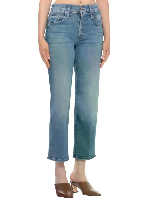 MOTHER The Mid Rise Straight-leg Jeans - Blue