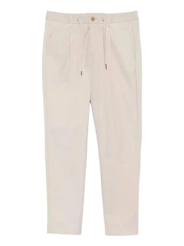 Herno Drawstring Pleated Trousers - Neutrals