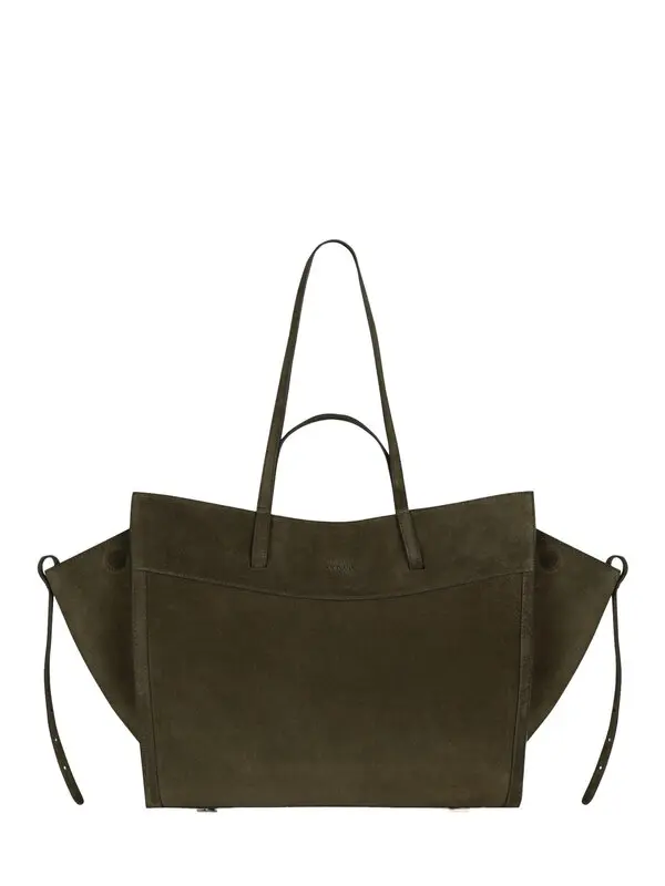 SAONARA BRAND Saonara Suede Tote Bag - Green