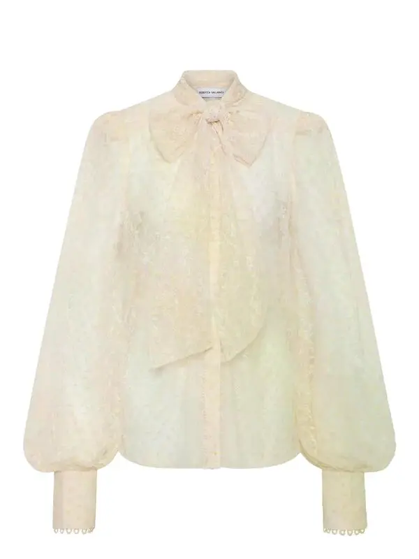Rebecca Vallance Delphina Lace Blouse - Neutrals