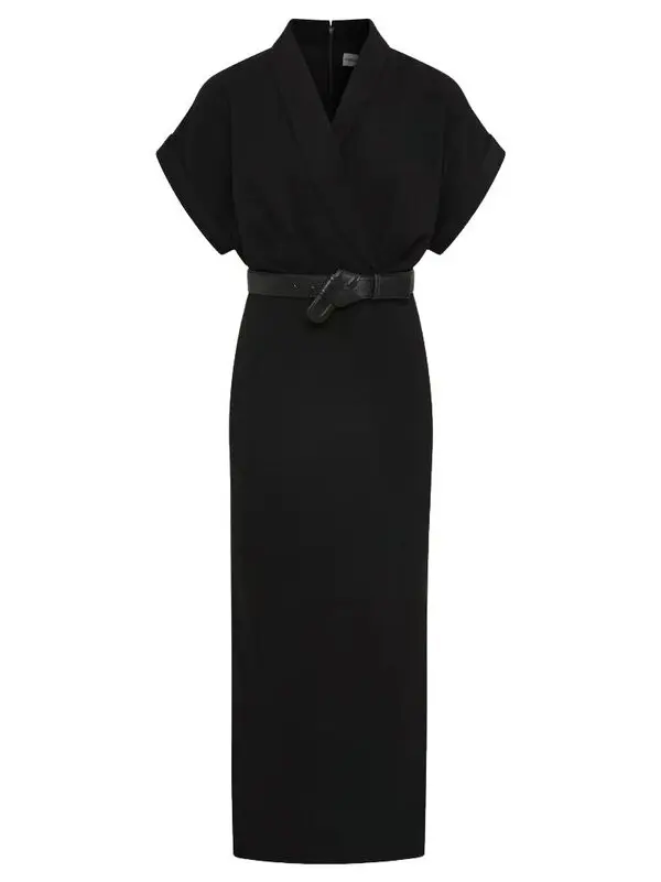 Rebecca Vallance Tallon Short Sleeve Midi Dress - Black