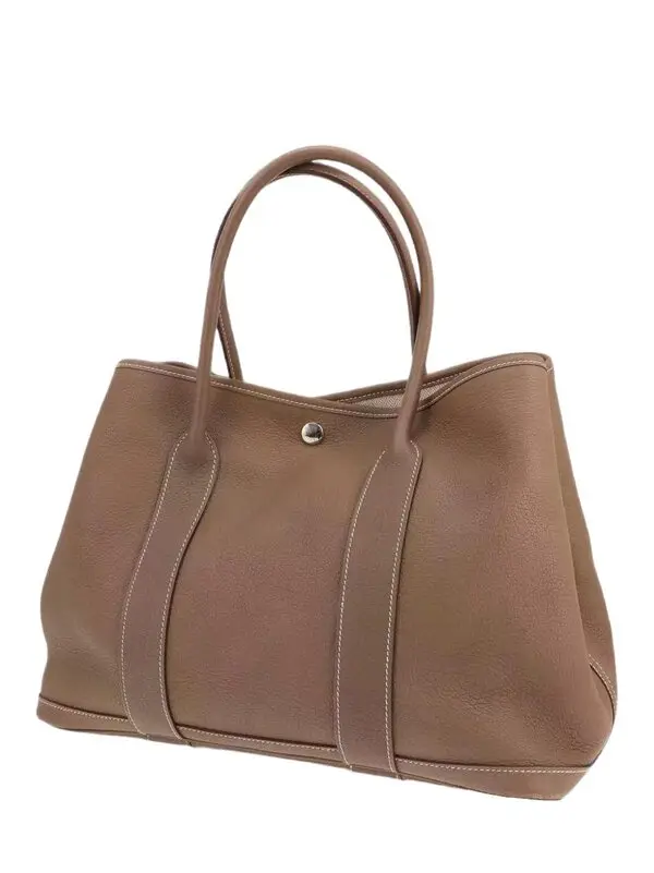Hermès 2011 Garden Party Togo Tote Bag - Brown