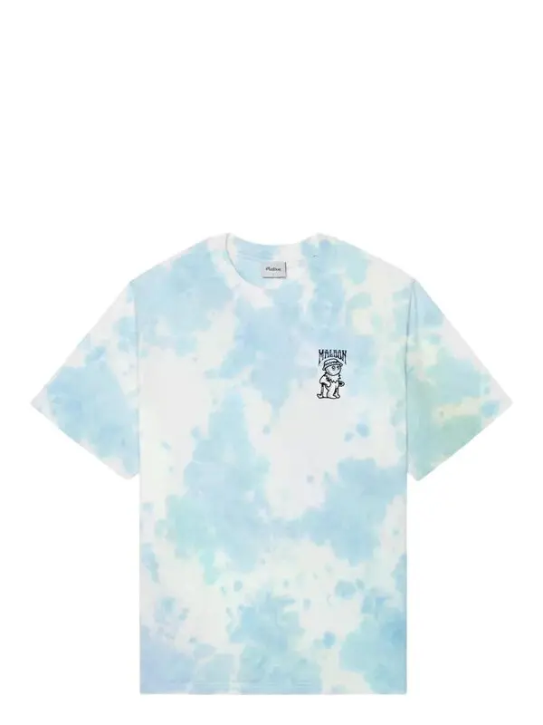 MALBON Tie-dye Graphic-print T-shirt - White