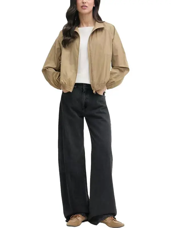 SAVE THE DUCK Wyla Zip-up Bomber Jacket - Brown