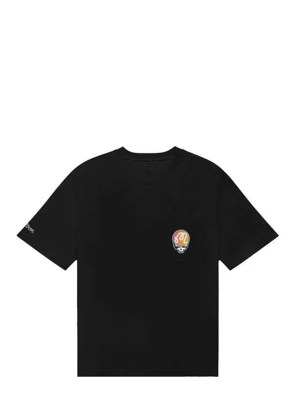 MALBON Graphic-print Chest-pocket T-shirt - Black
