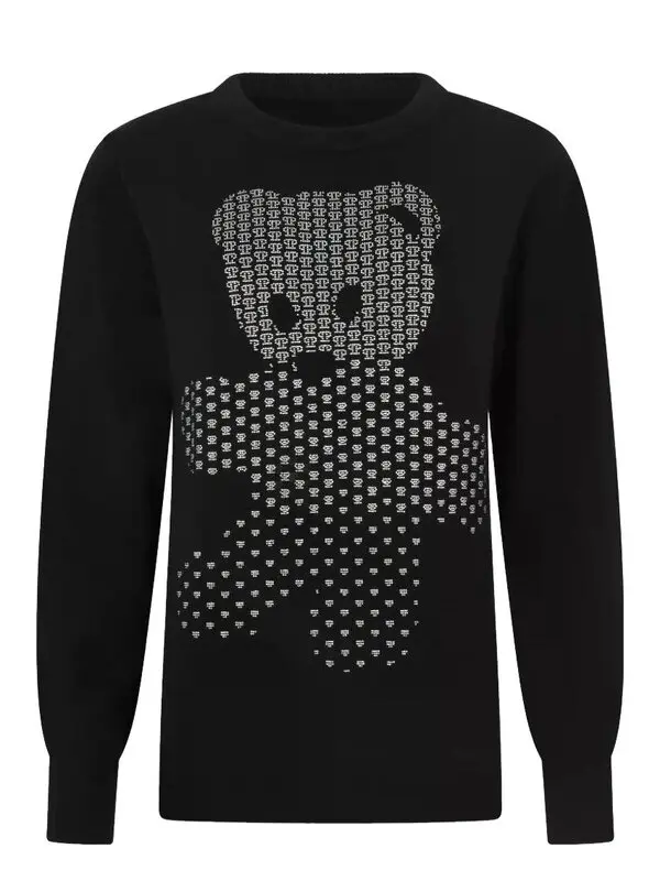 Philipp Plein Teddy Crystal-embellished Sweater - Black
