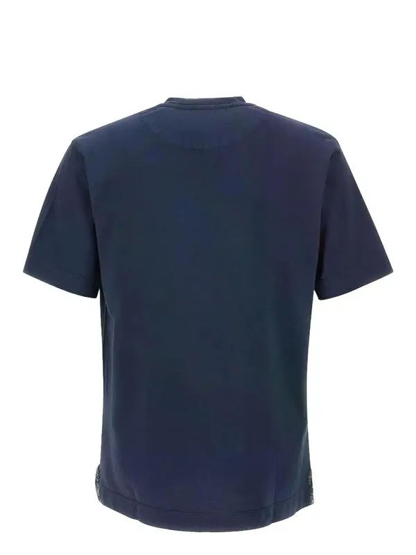 BOB Beach Paisley-pocket T-shirt - Blue