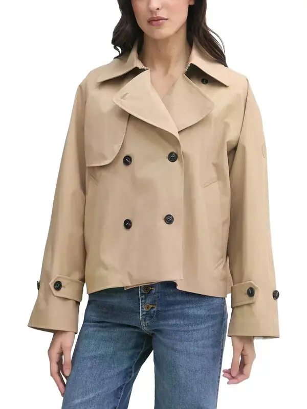 SAVE THE DUCK Cropped Double-breasted Jacket - Neutrals