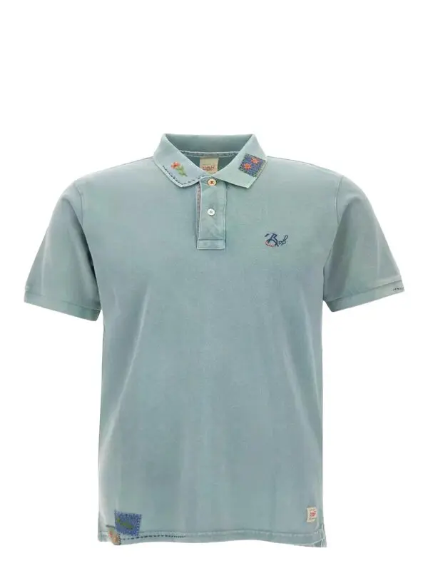 BOB Cotton Short-sleeve Polo Shirt - Green