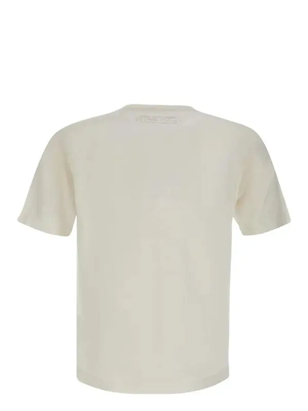 BOB Embroidered-detail Chest-pocket T-shirt - Neutrals