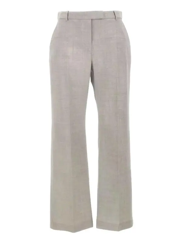 Eleventy Pressed-crease Straight-leg Trousers - Neutrals